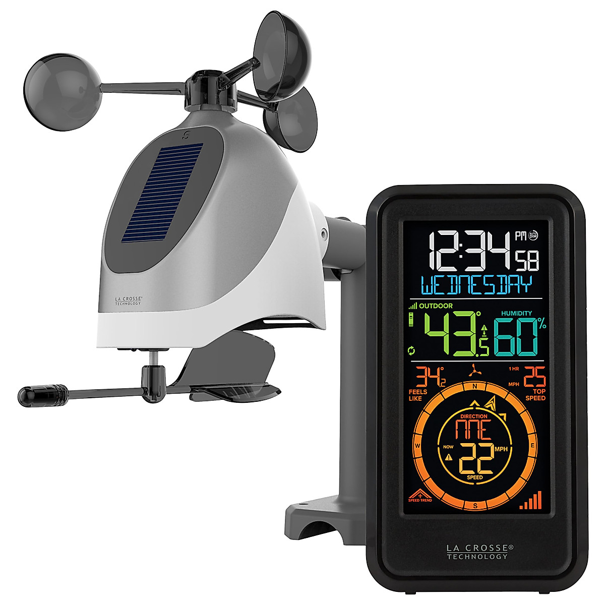 La Crosse Technology S81120-INT Wireless Wind & Weather Station with Breeze Wind Sensor
