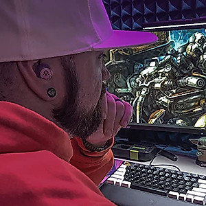 Gravastar Sirius Wireless Earbuds Bluetooth,Touch Control with Wireless Charging Case,Deep Bass Stereo Earphones in-Ear Built-in Mic,Headphones for iPhone/Android(Neon Green)