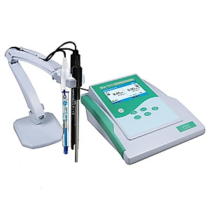 Apera Instruments PC910 Benchtop Dual-Channel pH/Conductivity Meter Kit with LabSen 211 Refillable Glass pH Electrode