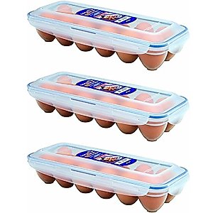Lock & Lock Eggs Dispenser, Holder for 12 Eggs (3) (Original Version)