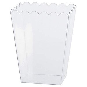Amscan Large Scalloped Container, Clear