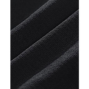 CRZ YOGA Men's Lightweight Short Sleeve T-Shirt Quick Dry Workout Running Athletic Tee Shirt Tops Black Large