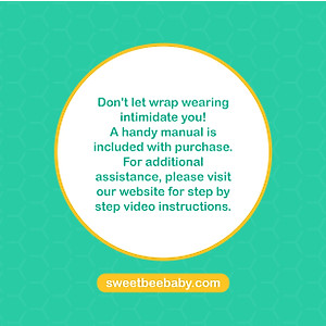 Lightweight Baby Wrap - Natural and Breathable Babywearing Carrier Sling for Babies, Infants, & Newborns by sweetbee