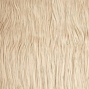 Soft Faux Sheepskin Lamb Fur Chair Cover, Seat Cover, Area Rug, Mat, Baby Blanket, 2 x 3 Feet - Natural (Oatmeal, Beige, Tan,