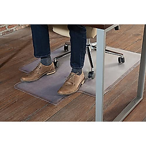 OFM Office Chair Mat for Hardwood Floor - Easy Glide Computer Desk Chair Floor Mat - Plastic Rolling Mat for Hard Floors for Work, Home, Gaming with Extended Lip (36” x 48”)