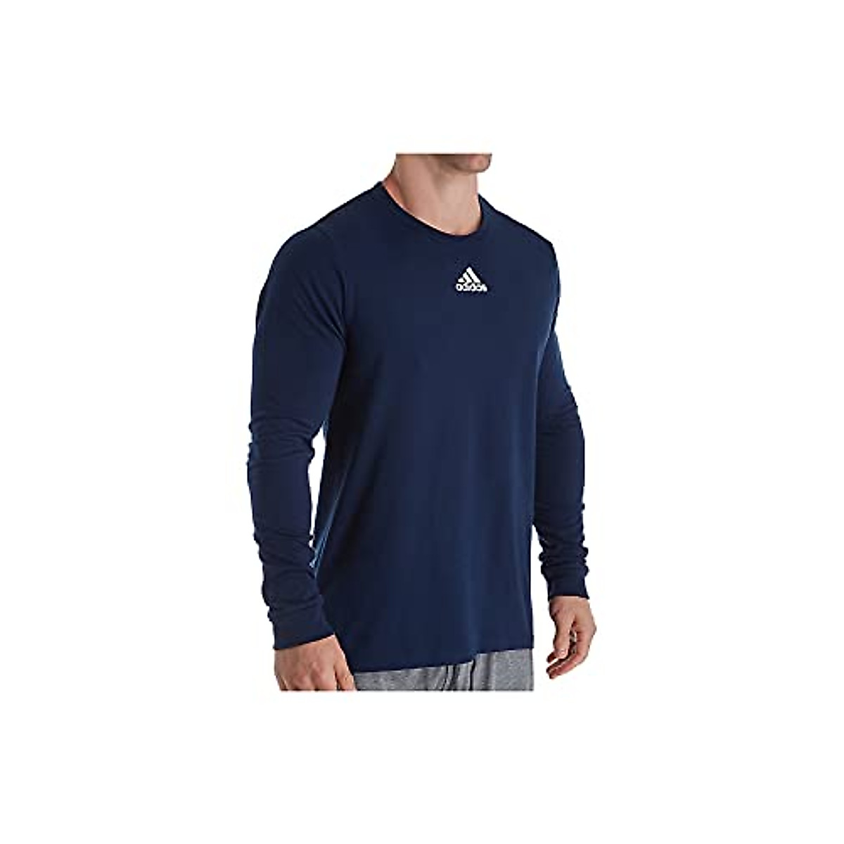adidas Men's Amplifier Long Sleeve Logo T-Shirt EK02 S Collegiate Navy