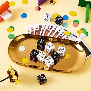 Sumind 48 Pcs Dice Counters Token Dice Loyalty Dice D6 Dice Cube Compatible with MTG, CCG, Card Gaming Accessory