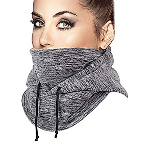 Balaclava Fleece Hood - Windproof Face Ski Mask Soft Fleece Construction for Men and Women Black
