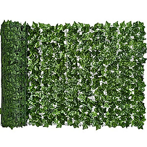 DearHouse Artificial Ivy Privacy Fence, 157.5x39in Artificial Hedges Fence and Faux Ivy Vine Leaf Decoration for Outdoor Decor, Garden Decor