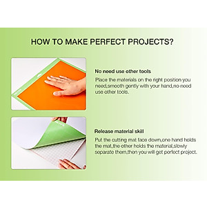 Nicapa Standard Grip Cutting Mat for Cricut Maker 3/Maker/Explore 3/Air 2/Air/One (12x24 inch,3pack) Adhesive&Sticky Non-Slip Flexible Square Gridded Cut Mats Replacement Accessories Mats Vinyl Craft