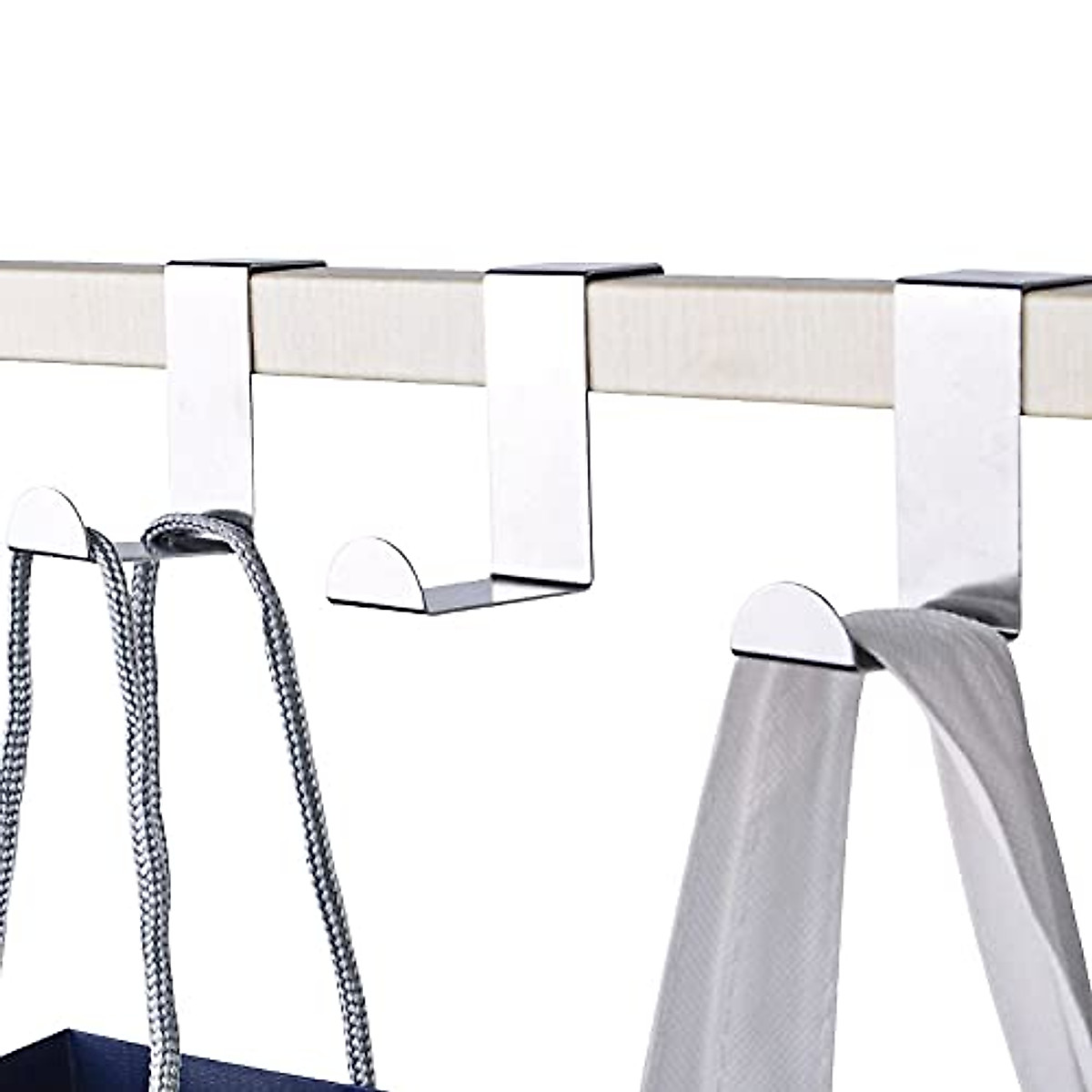 Ldirect 5 Pcs Z Shaped Hooks Hangers Stainless Steel Hanging Hooks Hangers for Kitchen, Bathroom