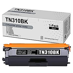 [Black] 1 Pack TN-310 TN310BK Compatible Toner Cartridge Replacement for Brother MFC-9640CDN 9650CDW 9970CDW Printer Ink Cartridge.