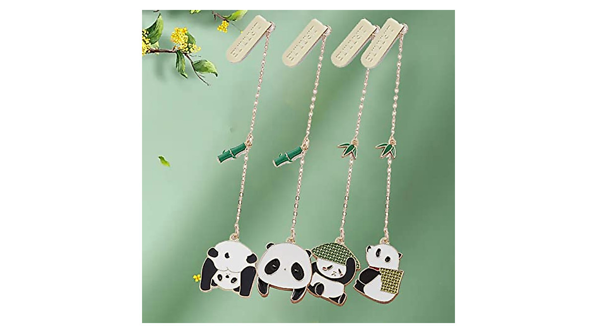 Cute Panda Bookmarks - 4 Unique Designs for Students & Teachers