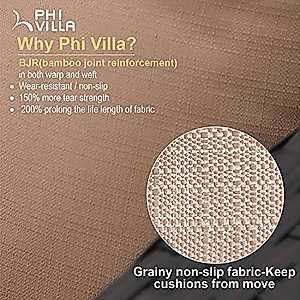 PHI VILLA Swivel Chairs Set of 8 Patio Dining Rocker Chair with Cushion Rocking Patio Furniture for Garden Backyard Bistro, Beige