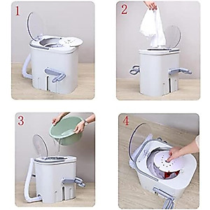 INLIMA Mini Portable Non-Electric Manual Washing Machine,Compact Hand Crank Rotary Washer,Labor-Saving Laundry Alternative, Small Mobile Clothes Washer for Dormitory, Apartment, Camping