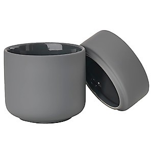 Zone Denmark Ume Taupe Cosmetic Jar - Elegant and Functional Storage Solution for Your Beauty Essentials, Infusing Scandinavian Design into Your Vanity Space (Grey)