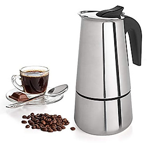 Mixpresso 9 Cup Coffee Maker Stovetop Espresso Coffee Maker, Moka Coffee Pot with Coffee Percolator Design, Stainless Steel Stovetop Espresso Maker, Italian Coffee Maker 450ml/15oz
