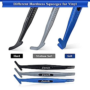 Zanch Vinyl Wrap Tools 3 in 1 Magnetic Micro Stick Squeegee Vinyl Wrap Tool Kit Corner Squeegee Curves Slot Tint Tool Car Wrap Kit for Car Wrapping,Vinyl Wraps Application,Tucking Tools,Window Tinting