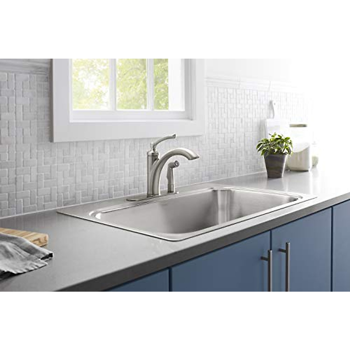 Kohler K-R29671-VS Linwood Kitchen Sink Faucet, Vibrant Stainless