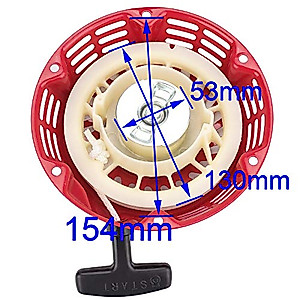 Hipa Recoil Starter for Champion Power Equipment 196CC 6.5HP 3000 3500 4000 Watt Generator 46558 46561 46596 46533 46534 46535 46539 46540 46551 46553 46554 46555 40025 40026 40008 40010
