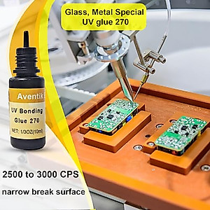 Riverruns Bonding and Welding Glue Super UV Glue Plastic, Glass and Metal UV Glue with Pen Light Most Versatile Application