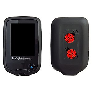 New Premium Silicone Designed Case for Freestyle Libre & Freestyle Libre 2 & Freestyle Libre 14 Day (LDB-Black)