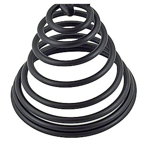 American Metalcraft SNB2 3" Black Chrome Spiral Number Holder