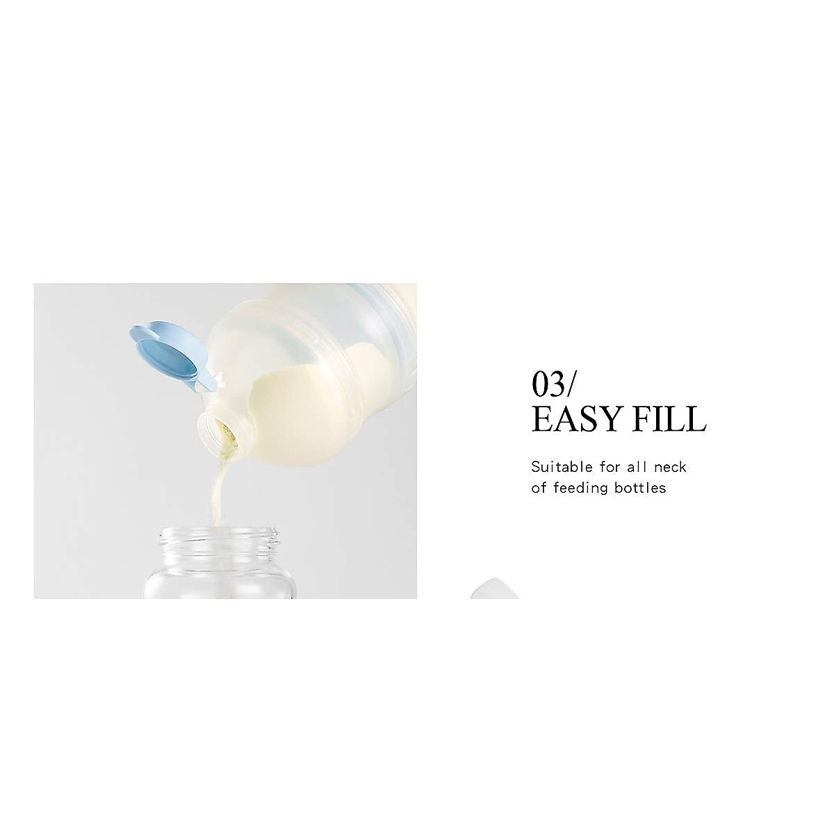 Simba Twist-Lock Stackable Milk Powder Formula Dispenser and Snack Storage Containers, Pink (BPA Free)