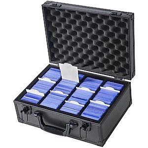 D DACCKIT Toploaders Storage Box - Hard Case for 3" x 4" 35pt Rigid Card Holders for Trading Cards & Sports Cards (Fits Top Loaders and Magnetic Card Holders)
