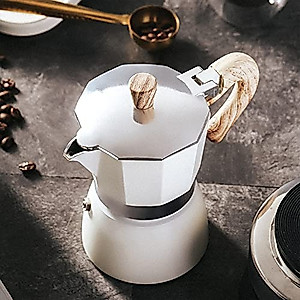 MORDEN MS Moka Pot, Stovetop Espresso Maker 6 Cup/10 OZ Italian Coffee Maker Camping Coffee Pot Manual Cuban Coffee Percolator for Cappuccino or Latte