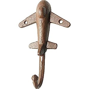 Cast Iron Airplane Hook (Brown)