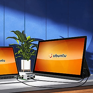 Touch Screen 10.1" - Portable Monitor 1024x600 IPS Capacitive Display, Leather Holder