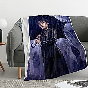 Television Series Wed Flannel Blanket All Seasons 50”×40”in Comfort Soft Throw Blankets for Sofa Bed Living Room