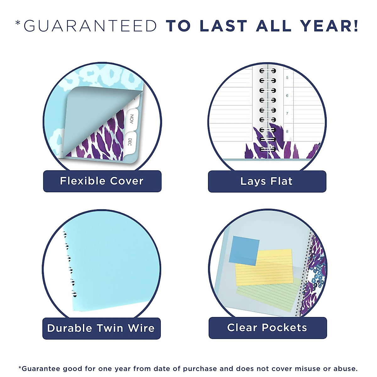 2022 Weekly & Monthly Appointment Book & Planner by AT-A-GLANCE, 8-1/2" x 11", Large, Wild Washes Teal (523-905)