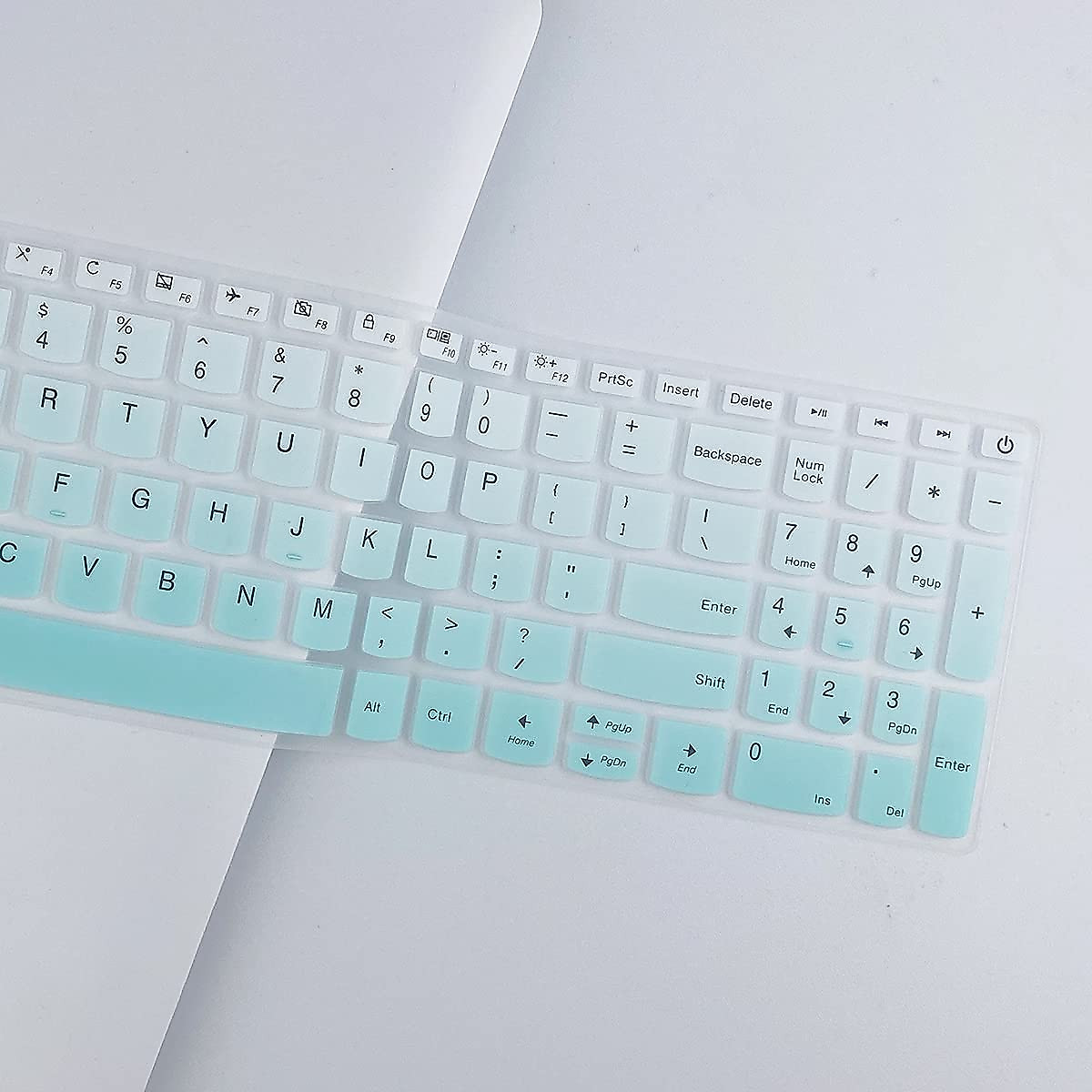 MUBUY Keyboard Cover for Lenovo IdeaPad 3 15 15.6 17.3 |Lenovo Yoga C740 C940 15.6 |Lenovo Ideapad 320 330 330s 340s 520 S540 720s 130 S145 L340 S340 V330 V130 |ThinkBook 15 -Mint Green