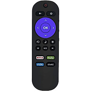 Remote Control Compatible with All Element Roku TV E4SW5017RKU E4SW5518RKU E2SW6518RKU E4SW6518RKU E4SC4018RKU E4SC5018RKU Smart 4K Ultra HDTV
