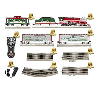 Lionel Christmas Light Express LionChief 5.0 Electric O Gauge Train Set with Bluetooth & Remote