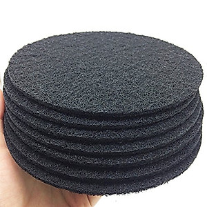 Beacozofu 8 Pack Kitchen Compost Bin Charcoal Filter Replacements, Compost Pail Replacement Carbon Filters 7.25 inch, Round