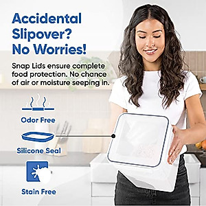 Chef's Path Extra Large Food Storage Containers with Lids Airtight (6.5L|220 Oz|2 Pack) for Flour, Sugar, Rice & Baking Supply - Airtight Kitchen & Pantry Bulk Food Storage for Kitchen Organization