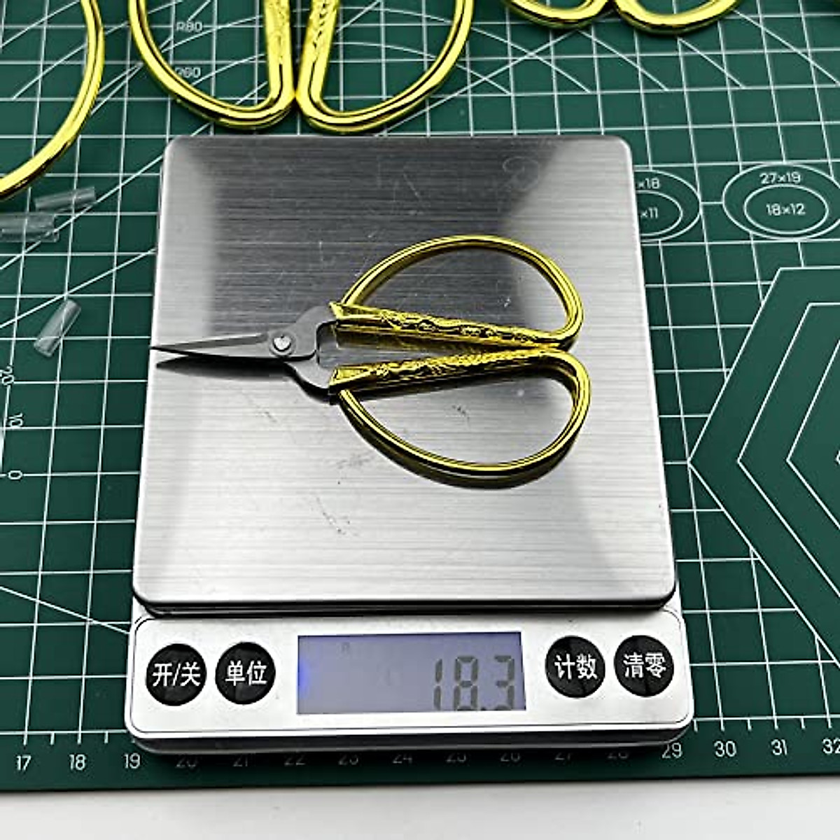 Fengtaiyuan J08A6, Stainless Steel Scissors, Office, Tailor Cutting, golden scissors (J08A6)