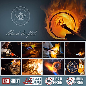 Teabloom Glass Stirring Spoons – Set of 2 Crystal Clear Petite Teaspoons (5.3 inches) – Coffee or Tea Glass Stirrers – Heat-Resistant and Toxin-Free Borosilicate Glass – Dishwasher Safe