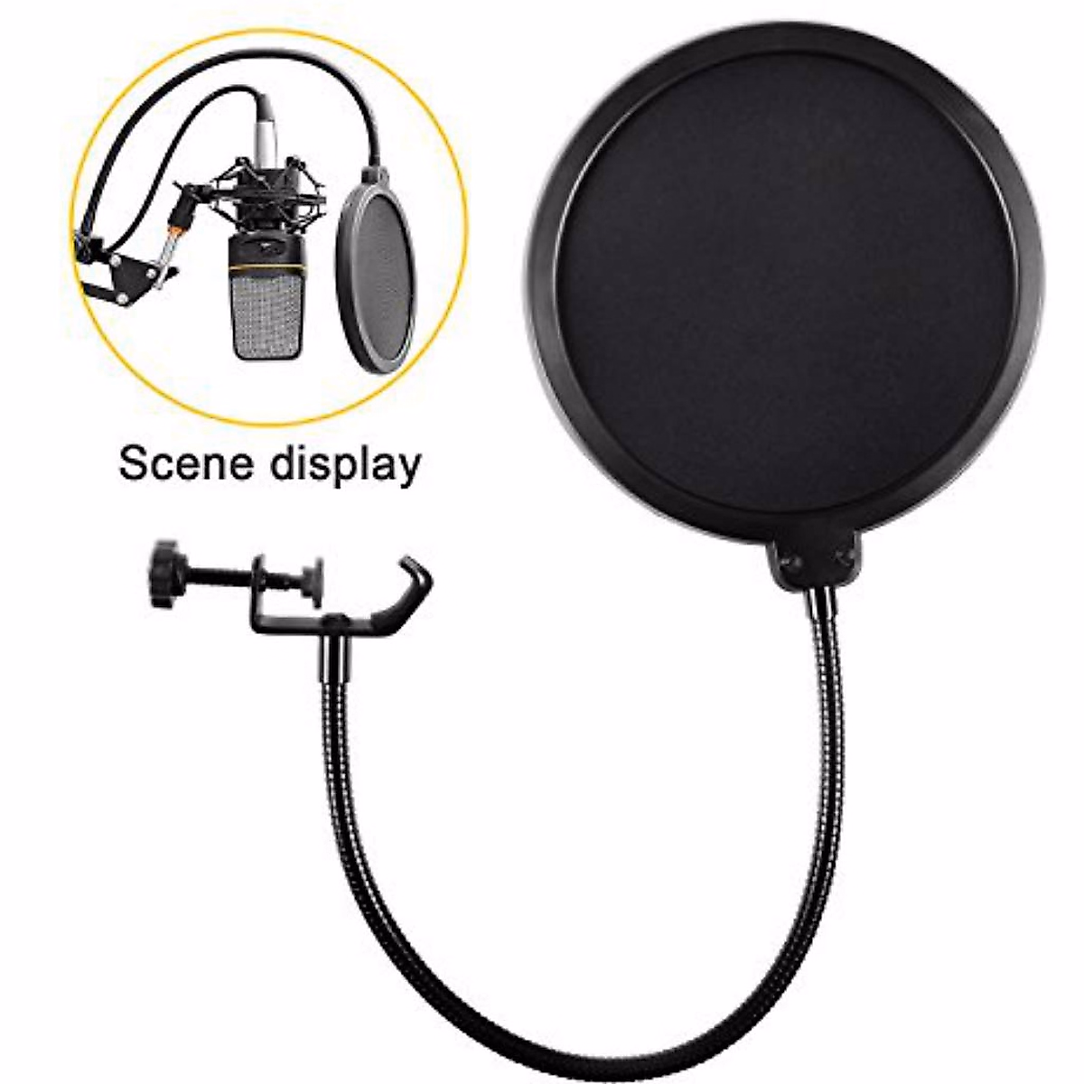 Earamble Studio Microphone Pop Filter Round Shape Mic Wind Mask Shield Screen
