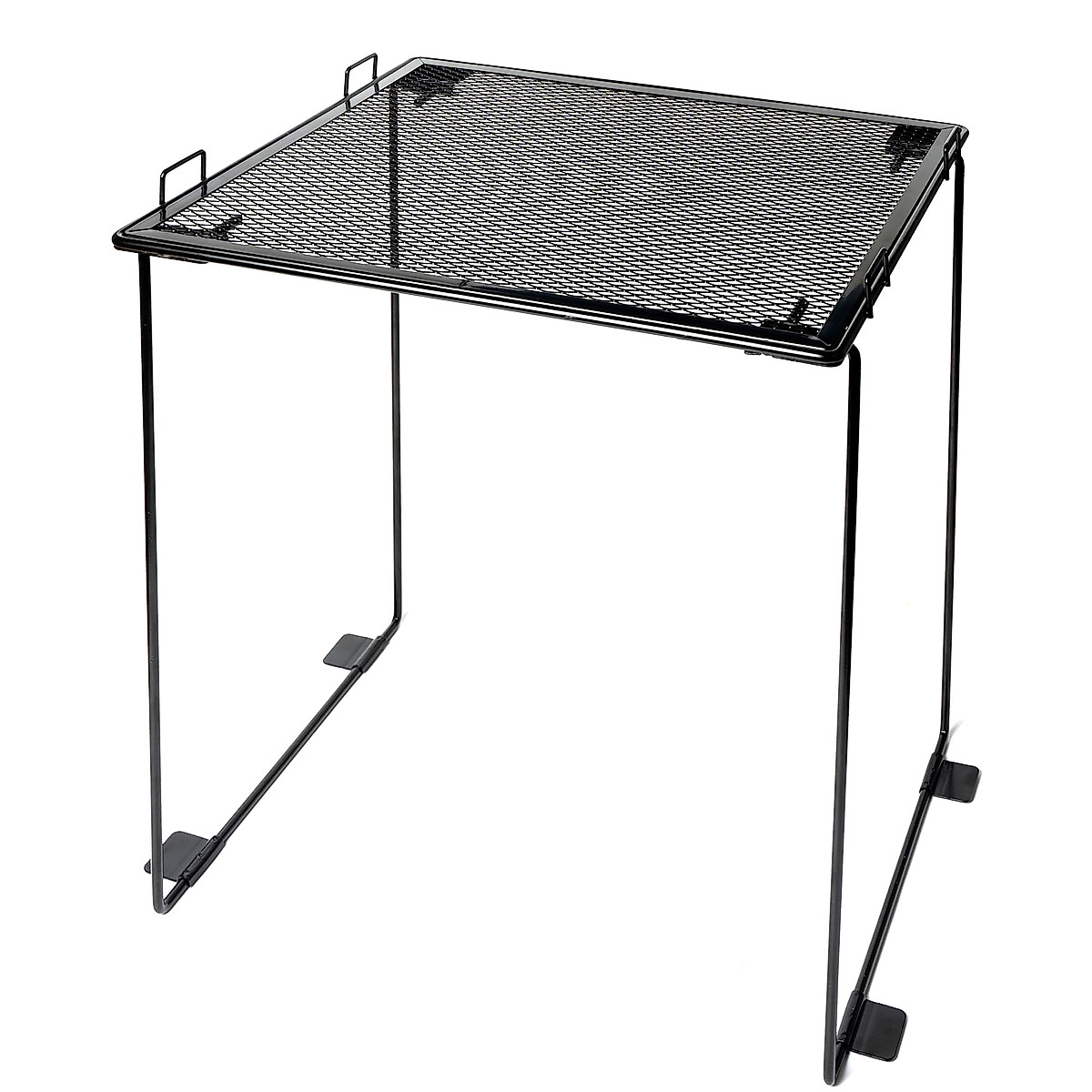 Piffny Versatile Metal Mesh Organizer Shelf, Stackable, for Standard Size School Lockers, Also for Gym and Work Lockers, or Even Kitchen Cabinets & Under Sink Organization