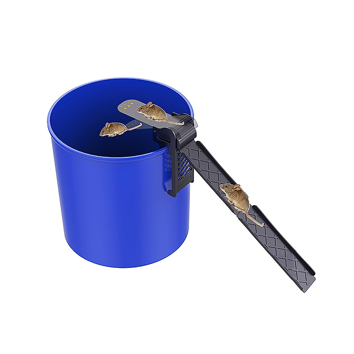 Mouse Traps,Rat Traps for House Walk The Plank Auto Reset Rat Traps Outdoors Mouse Trap Bucket,Rat Trap Bucket Spinner Ramp Included Multi Catch Auto Reset No See Kill Sanitary Safe Mousetrap (Size :