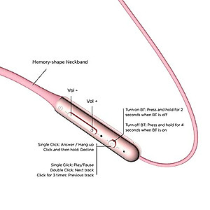 1MORE Stylish Dual-dynamic Driver BT In-Ear Headphones Wireless Bluetooth Earphones with 4 Stylish Colors, High Fidelity Wireless Sound, Long Battery Life, Comfortable Wearing and Mic - Pink (Renewed)