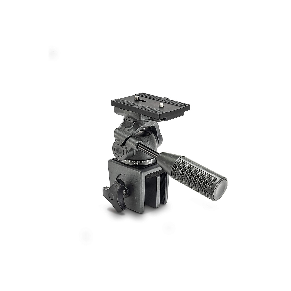VANGUARD VEO2PH-28WM Metal Window Mount with Panhead and Arca Compatible Quick Release Plate, Dark Grey