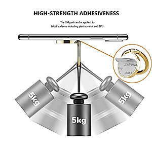MAXBUS Cell Phone Ring Holder Stand,360 Degree Rotation Finger Ring Kickstand with Polished Metal Phone Grip for Magnetic Car Mount , Compatible with All Smartphones ,Smartphone Accessories(Gold)