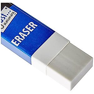 Just Stationery Eraser - White (Pack of 6)