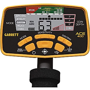 Garrett ACE 400 Metal Detector with Waterproof Coil Pro-Pointer at and Carry Bag
