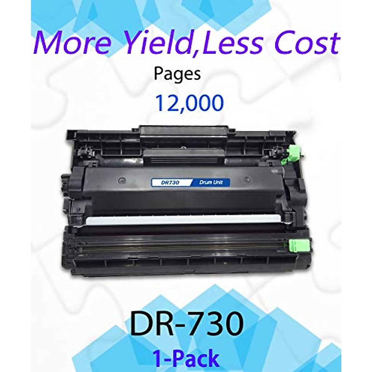 EASYPRINT (1x Drum Unit, Black) Compatible DR-730 Drum Unit DR730 Imaging Unit Used for Brother MFC-L2750DW MFC-L2710DW DCP-L2550DW HL-L2350DW L2390DW L2395DW HL-L2370DW HL-L2370DWXL Printer